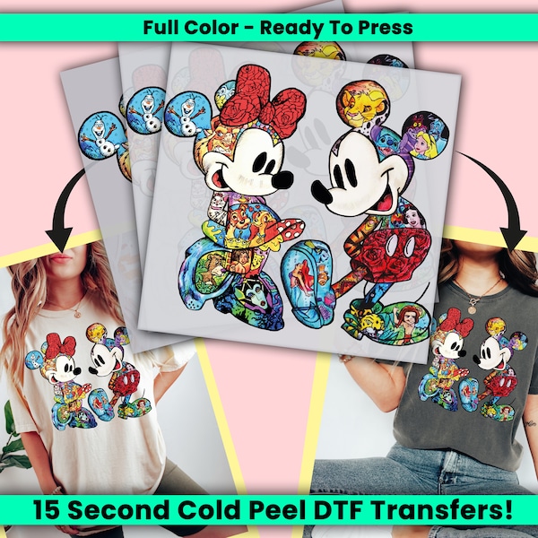Dtf Transfer of Minnie Mouse - Etsy