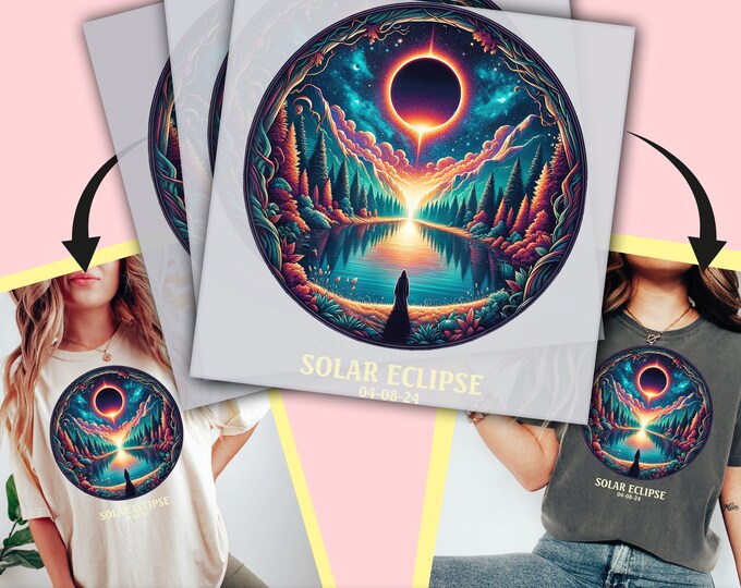 Eclipse Solar Groove Dtf Transfers, the Totality Tour, Sun and Moon, Astronomy Party Ready to ...