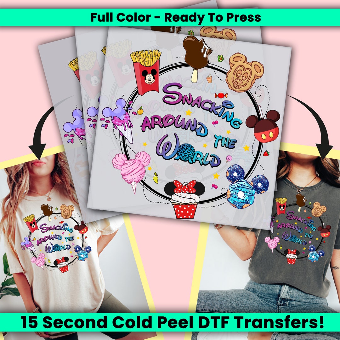 Disney Snack Around the Worlddtf Transfer, Ready to Press, Disneyworld ...