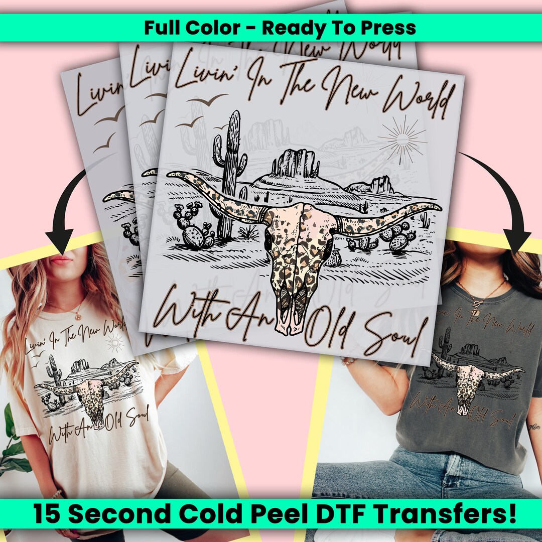 Living in the New World DTF Transfer, With an Old Soul Ready to Press ...