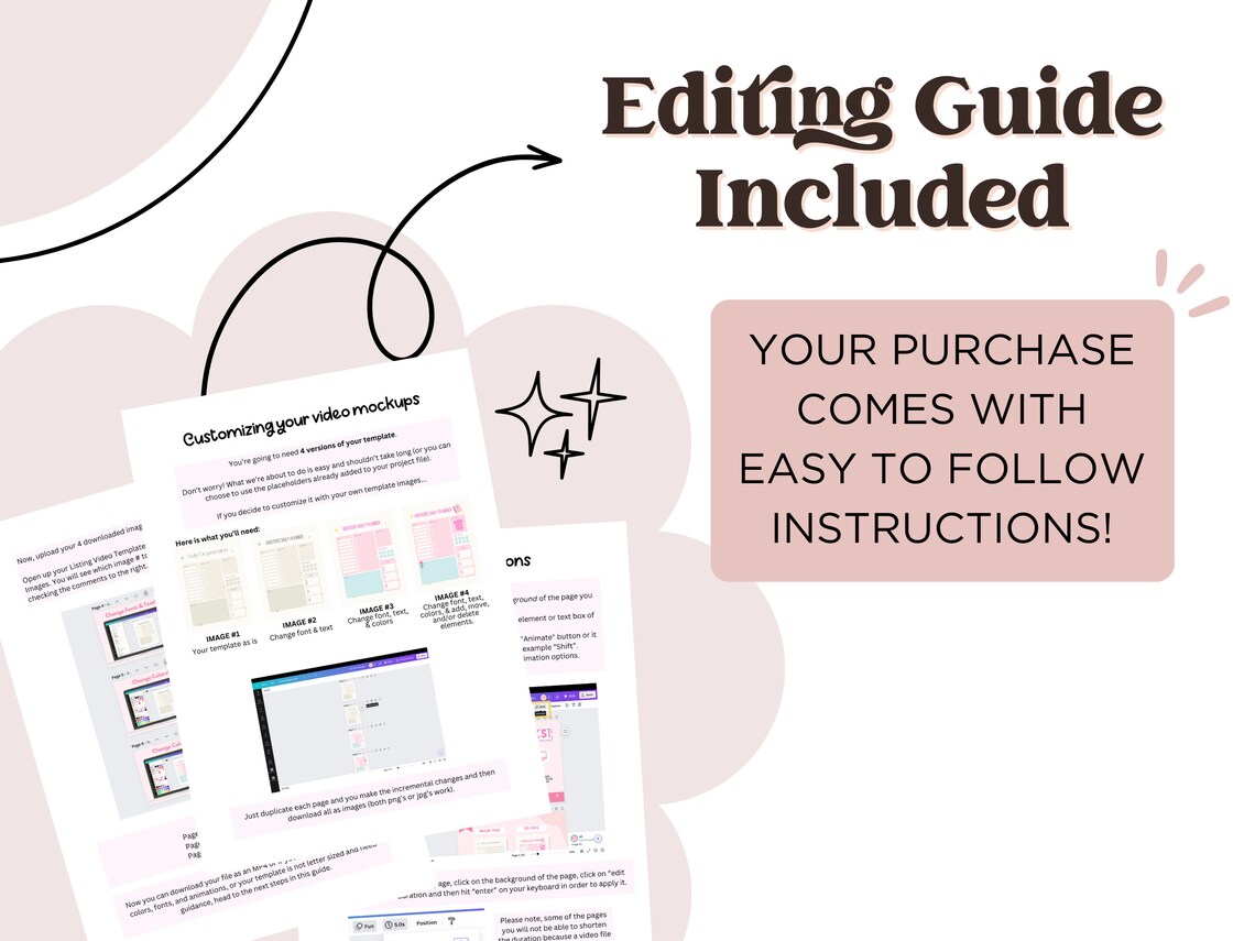 Etsy Listing Video & Photo Template BUNDLE for Digital Products, Etsy ...