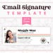 Cute Email Signature Template, Pink Canva Email Template, Boho Email ...