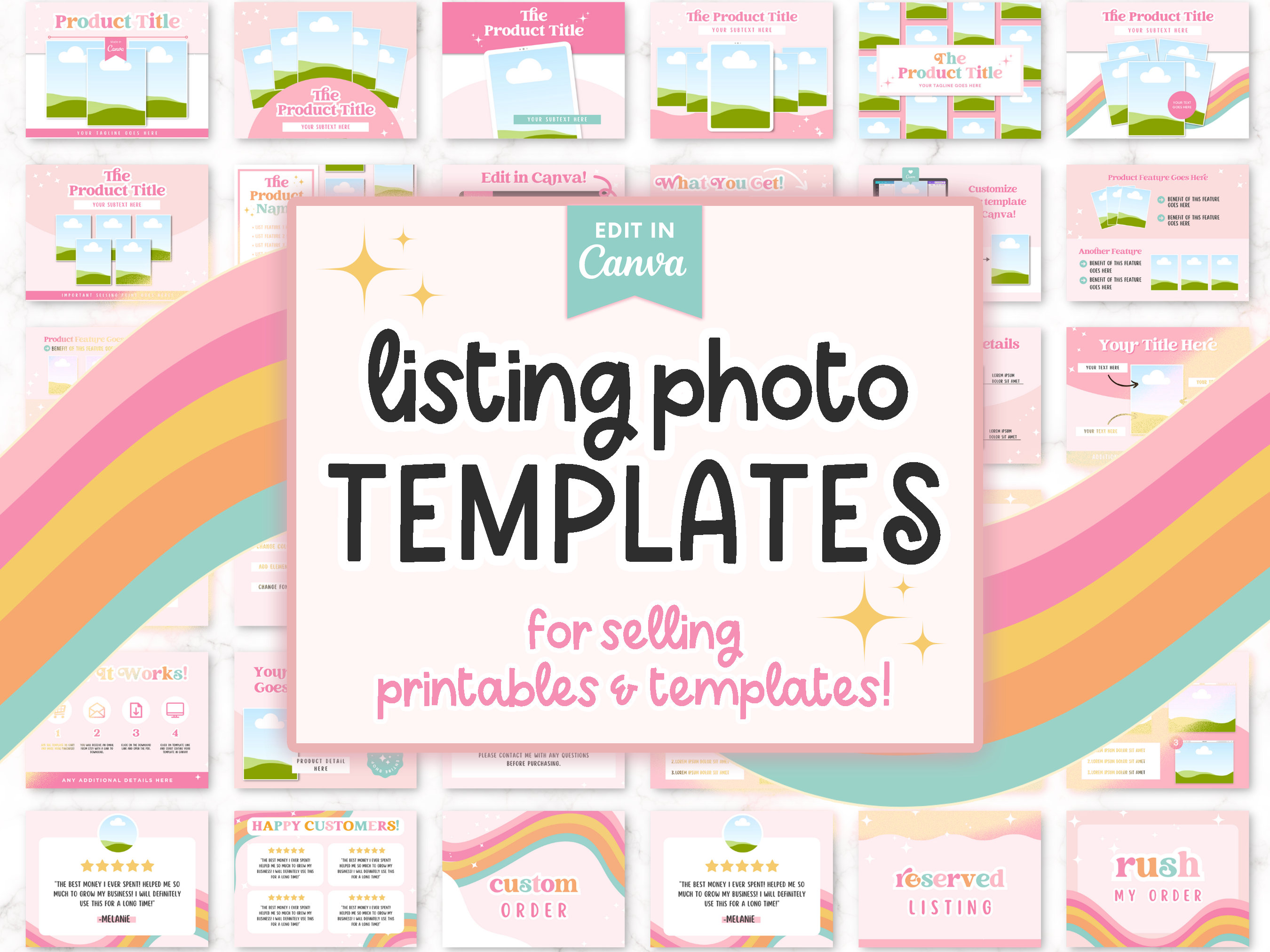 Etsy Listing Templates for Digital Products, Etsy Listing Mockup Photos ...