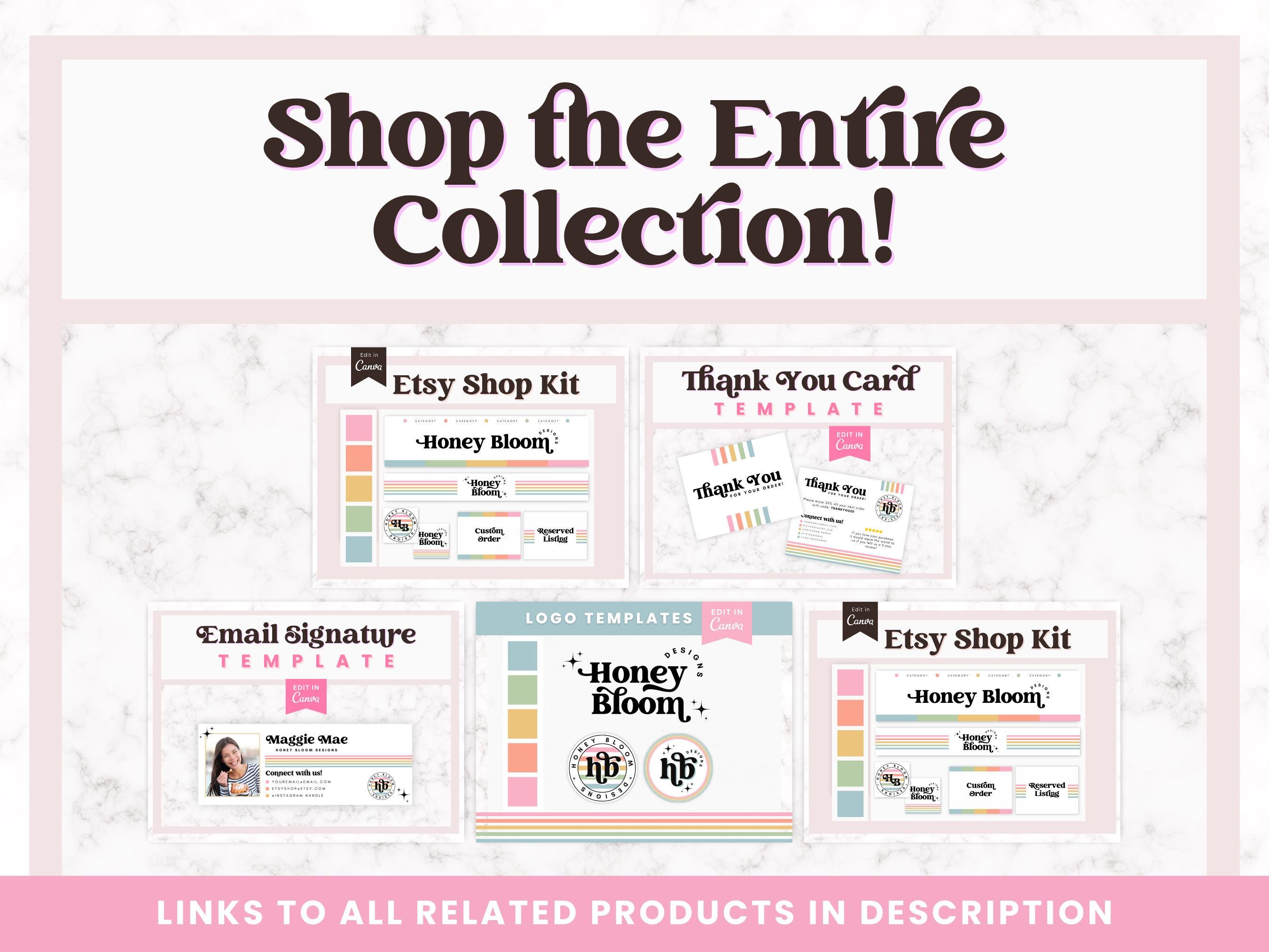 Rainbow Email Signature Template Canva | Minimal Email Signature With ...