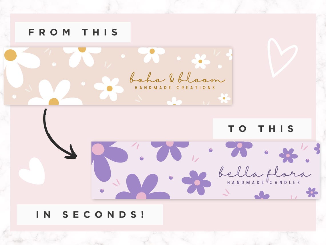 Daisy Facebook Cover Template, Business Facebook Group Cover, Flower ...