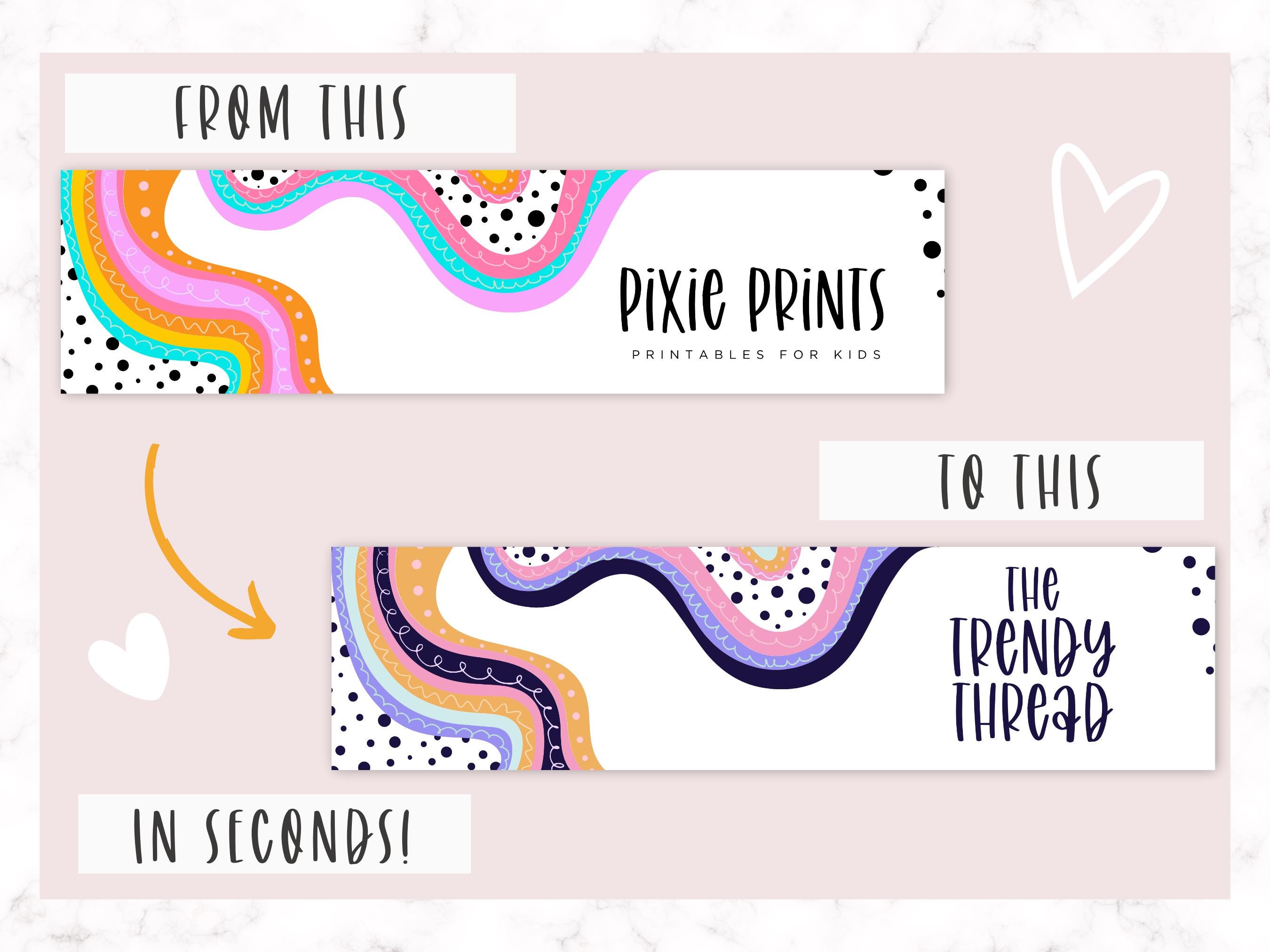 Colorful Facebook Cover, Pink Facebook Branding Kit, Fun Facebook ...