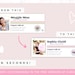 Rainbow Email Signature Template Canva | Minimal Email Signature With ...