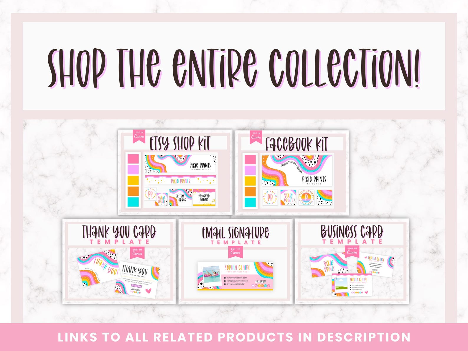 Pink Email Signature Template Canva | Cute Email Signature for Teacher ...