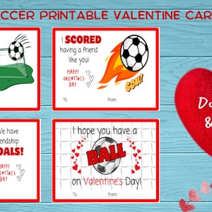 Soccer Valentine Cards - Etsy