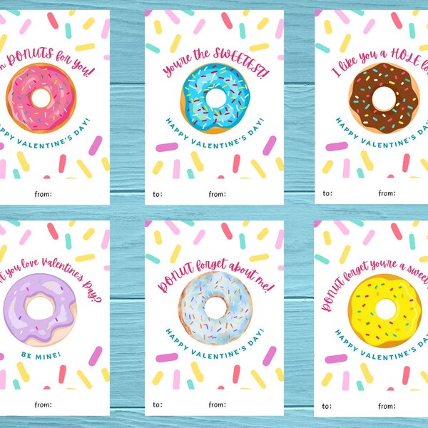 Donut Valentine - Etsy