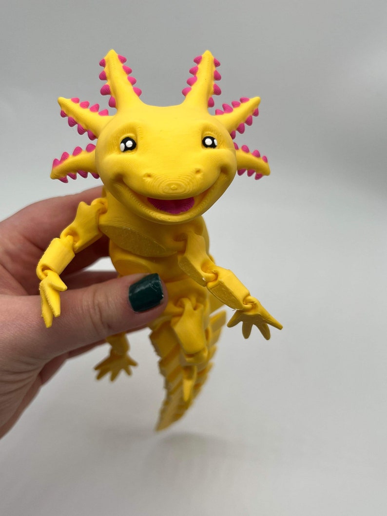 Smiling Axolotl Fidget Toy Articulated Sensory Fidget - Etsy