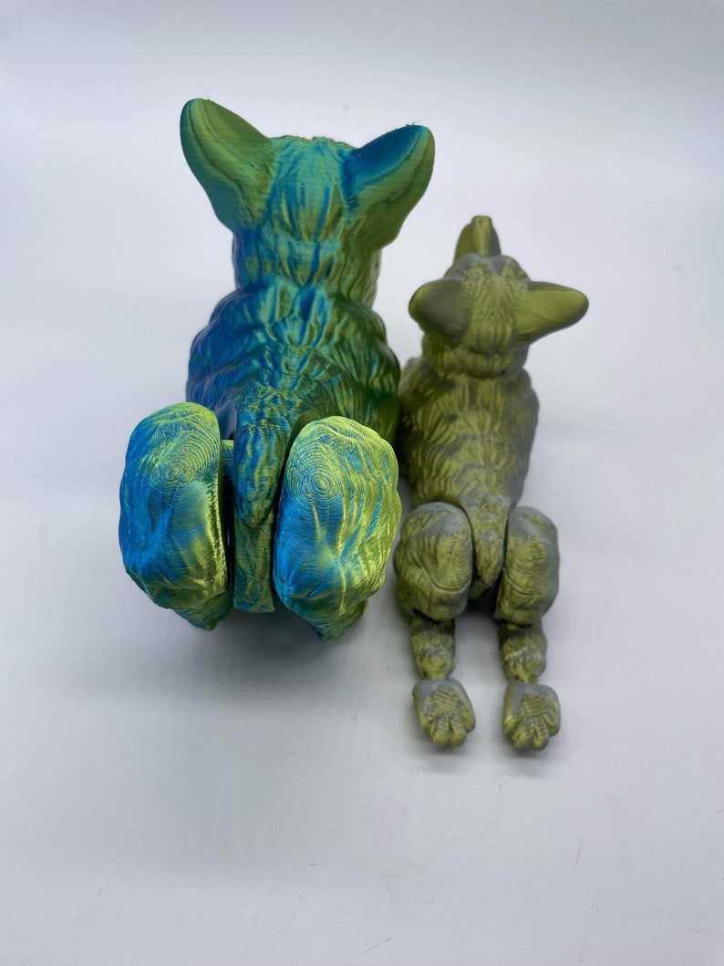 Articulated Corgi 3d Printed Fidget Sensory Toy - Etsy