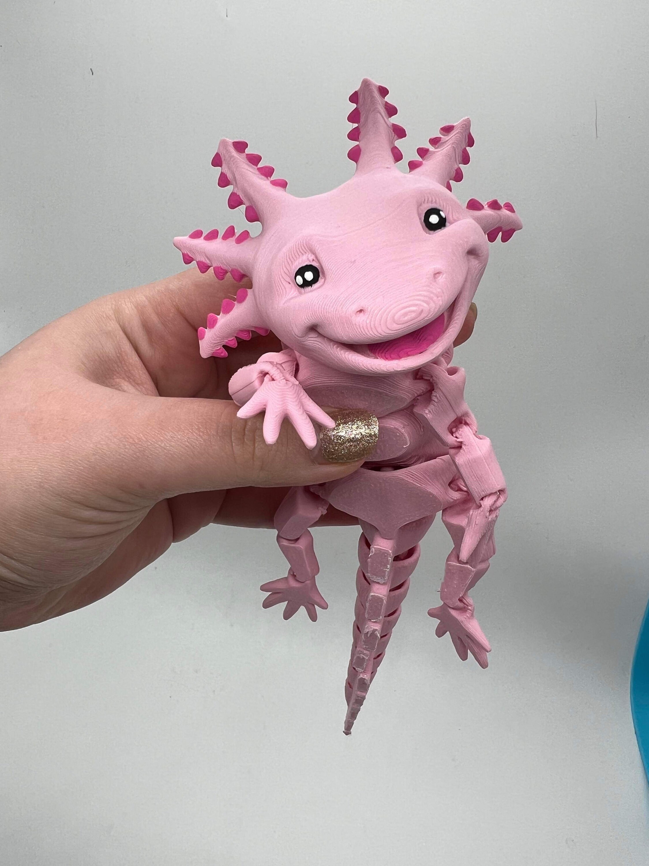 Smiling Axolotl Fidget Toy Articulated Sensory Fidget - Etsy