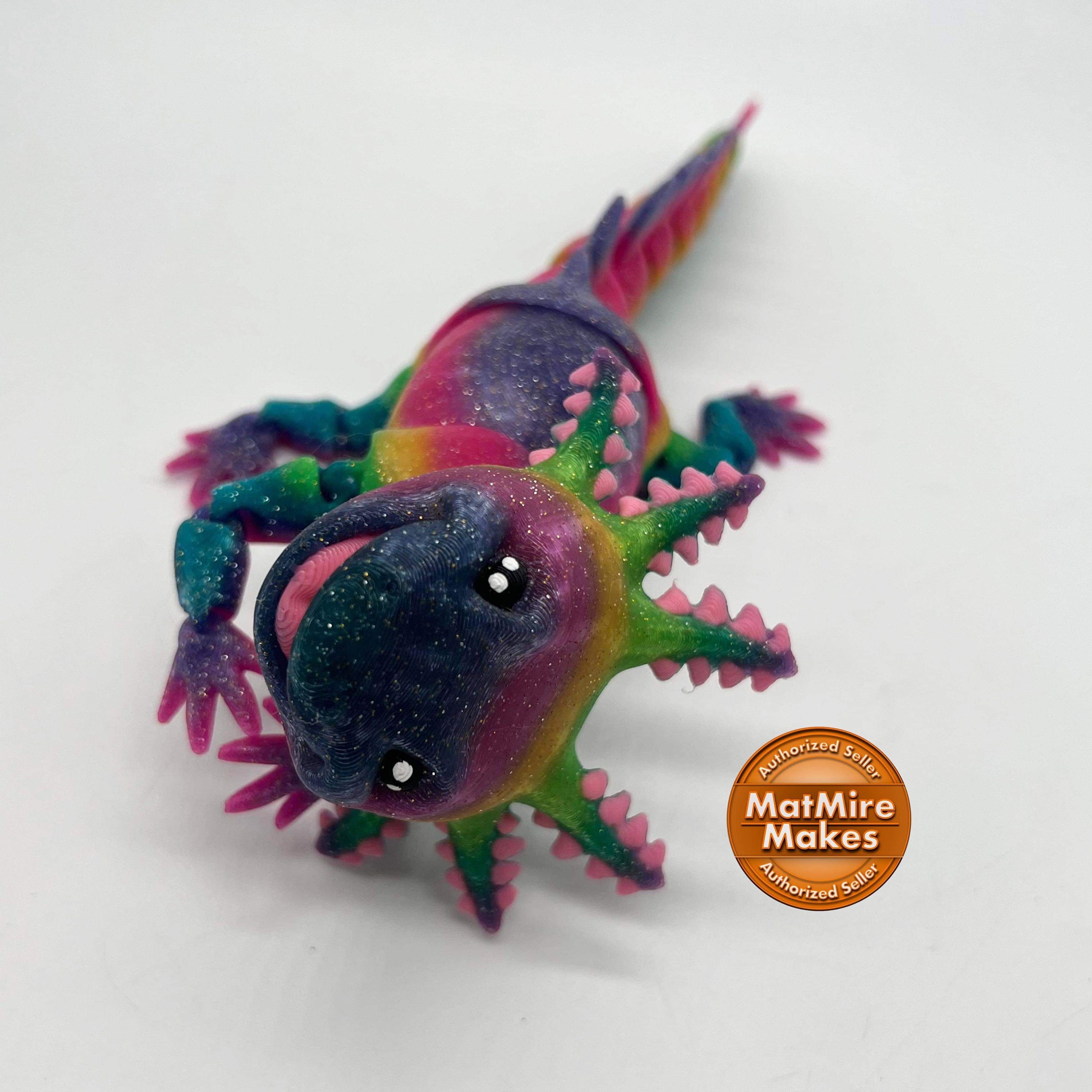 Smiling Axolotl Fidget Toy Articulated Sensory Fidget - Etsy