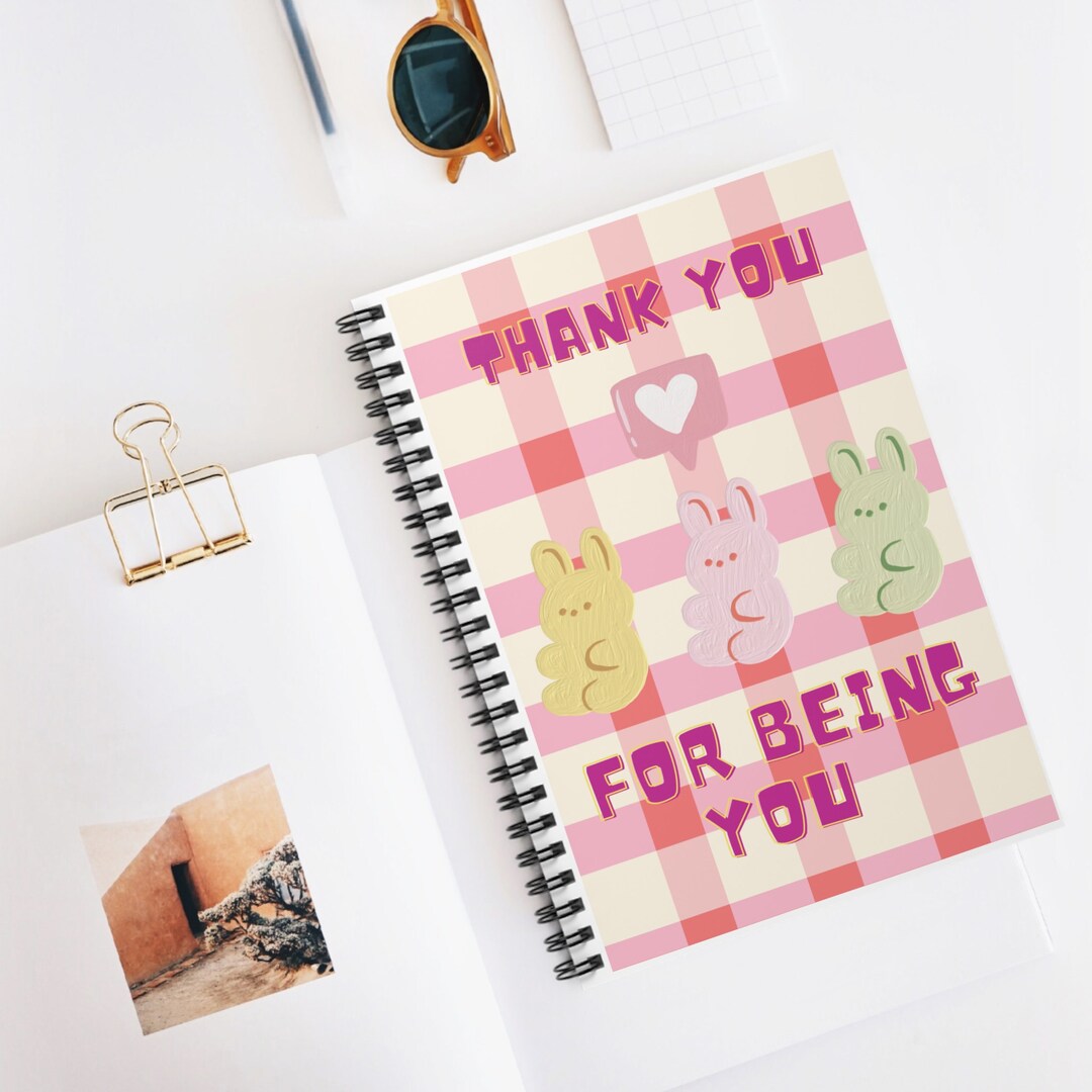 Coquette Aesthetic Notebookthx U for Being You Bullet Journal Diary ...