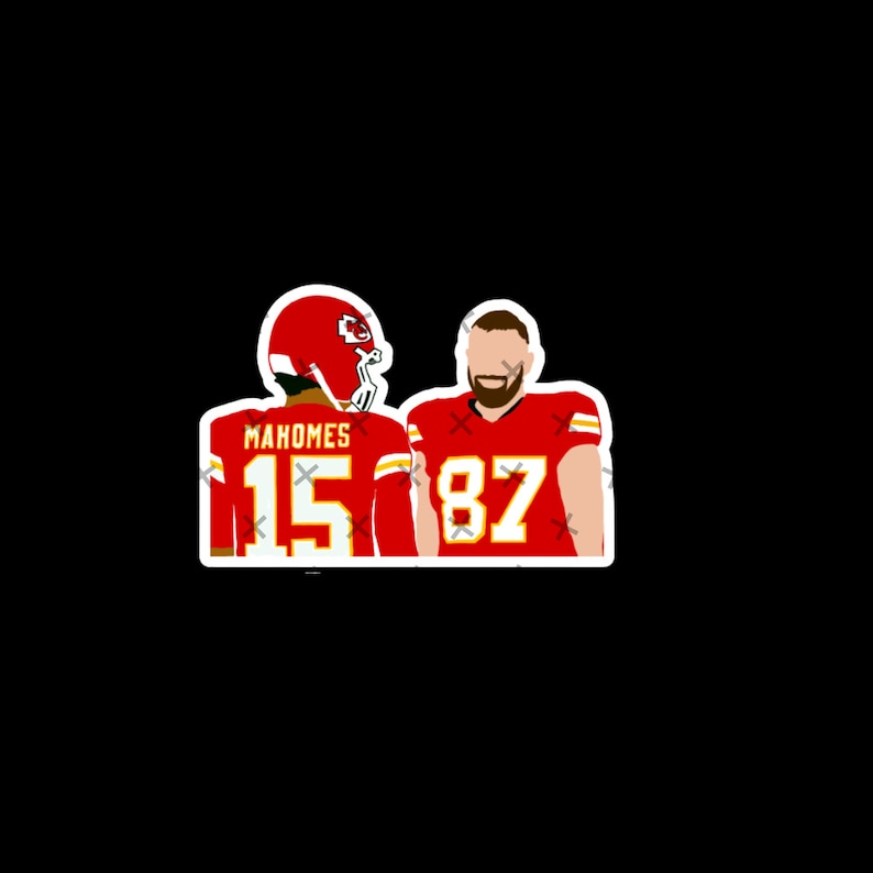Pat Mahomes, Travis Kelce, Chiefs Sticker - Etsy