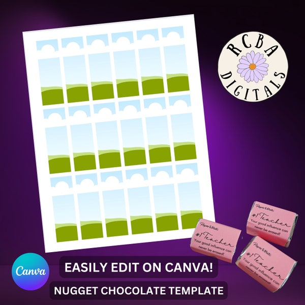 Hershey Nugget Favor - Etsy