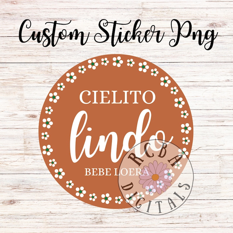 Cielito Lindo Baby Shower Sticker, PNG, Printable, Party Favor, Custom ...