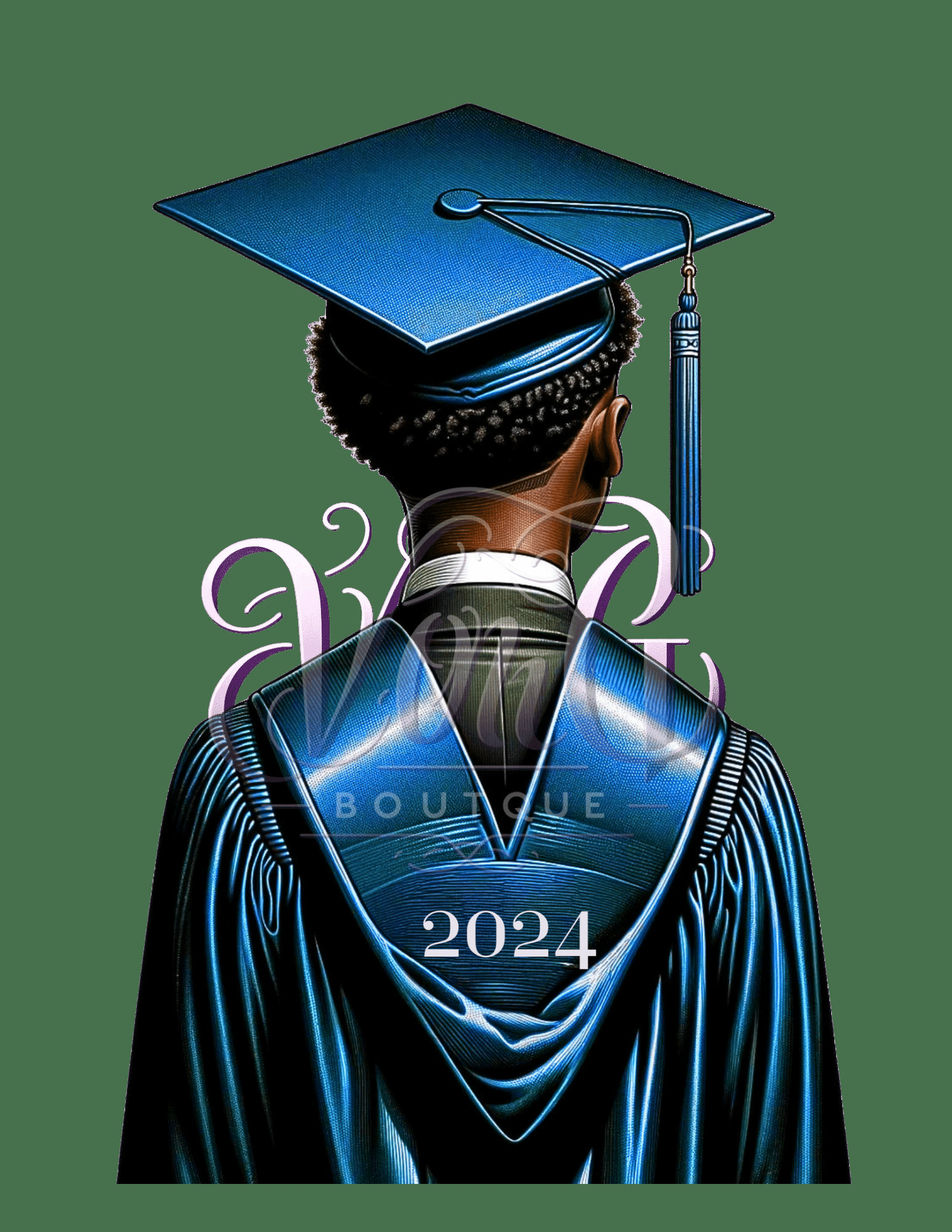 Blackman Graduate, Cap and Gown, African American Male, Graduation Png ...