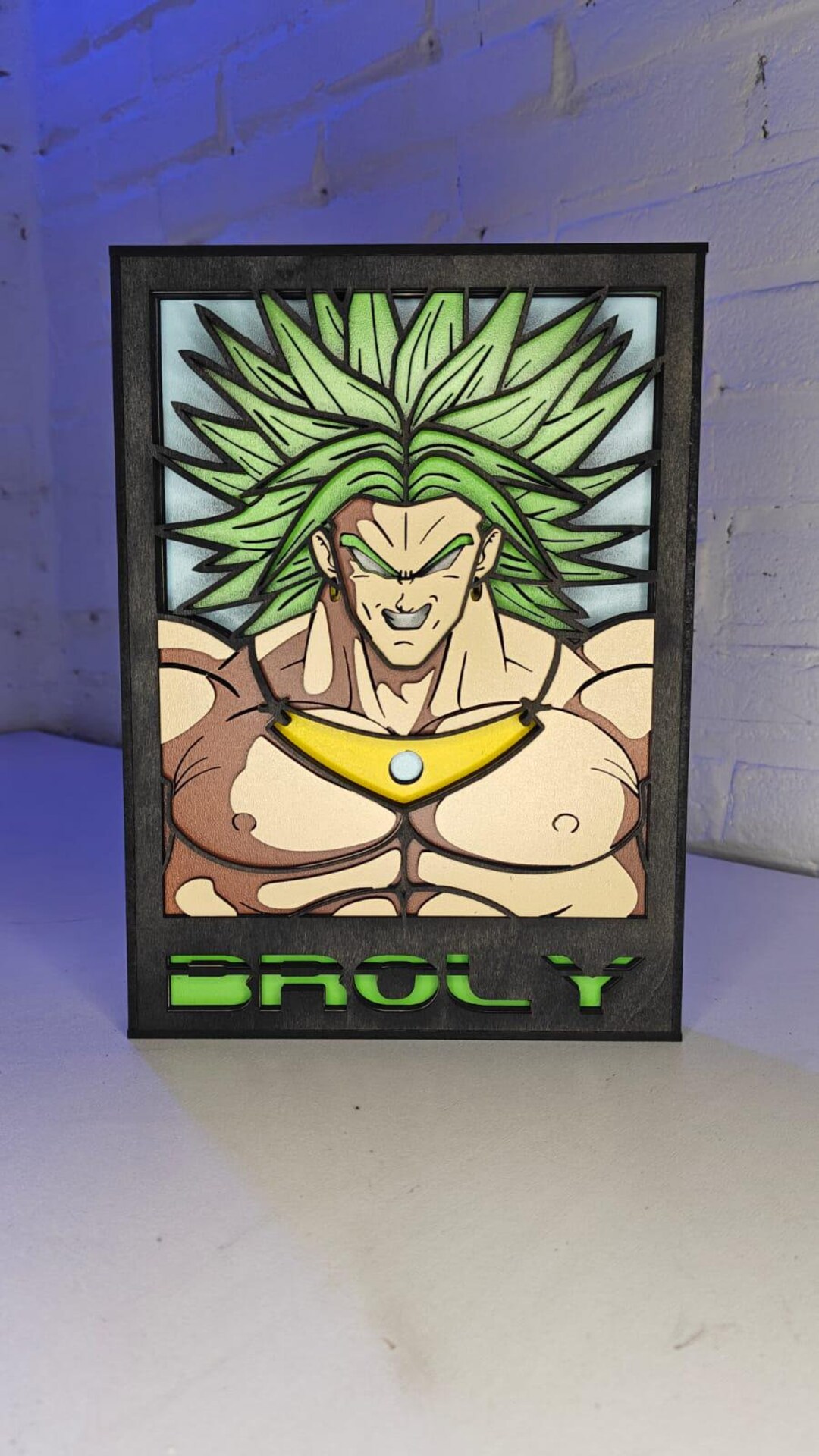 Wooden Wall Decoration "broly – Saiyan Fury" (dragon Ball) - Etsy
