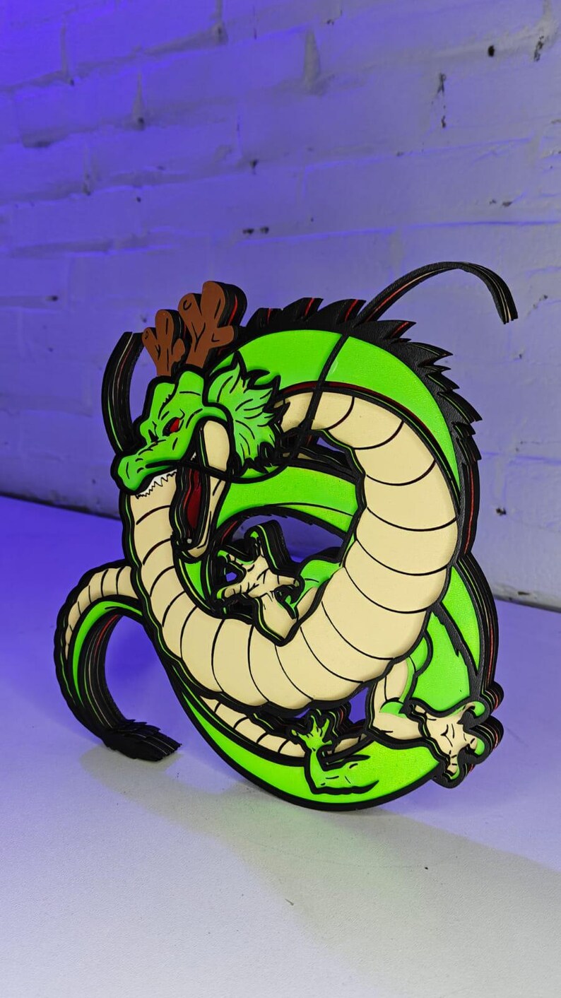Shenron Wooden 3D Artwork – Dragon Ball Z - Etsy