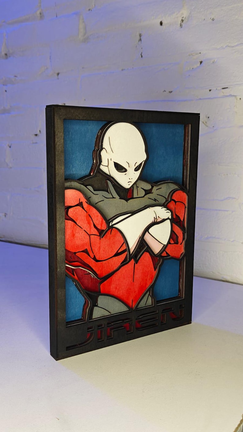 Jiren Wooden 3D Artwork – Dragon Ball Super - Etsy