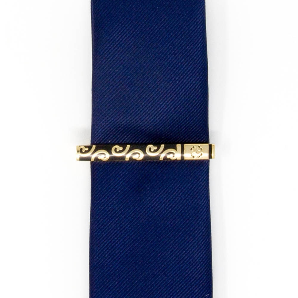 Black & Gold Tie Clip | Formal Metal Copper Tie Bar Accessory for Mens ...