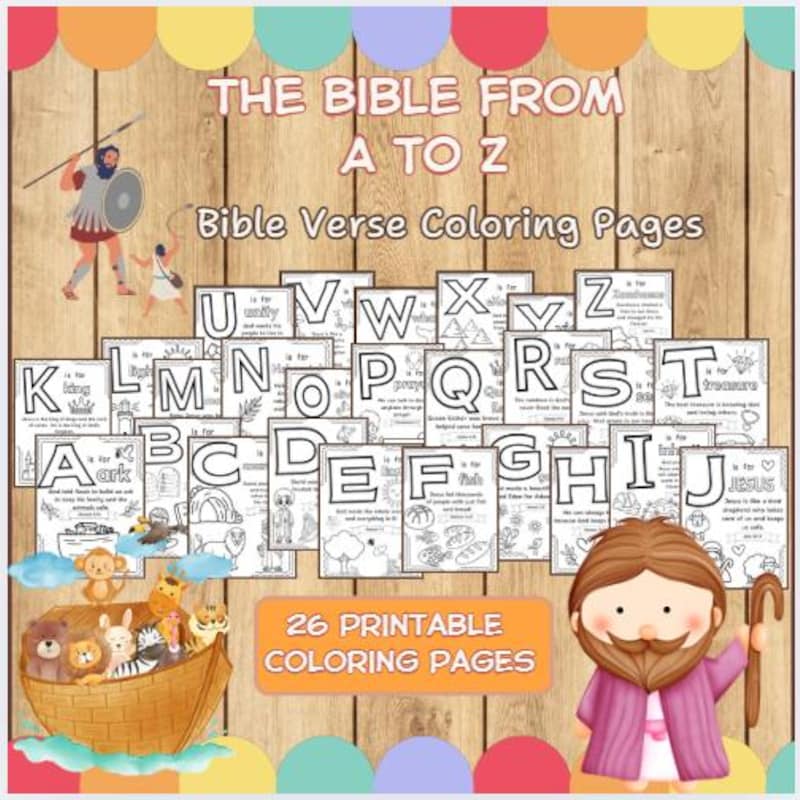 Coloring Abc Bible - Etsy
