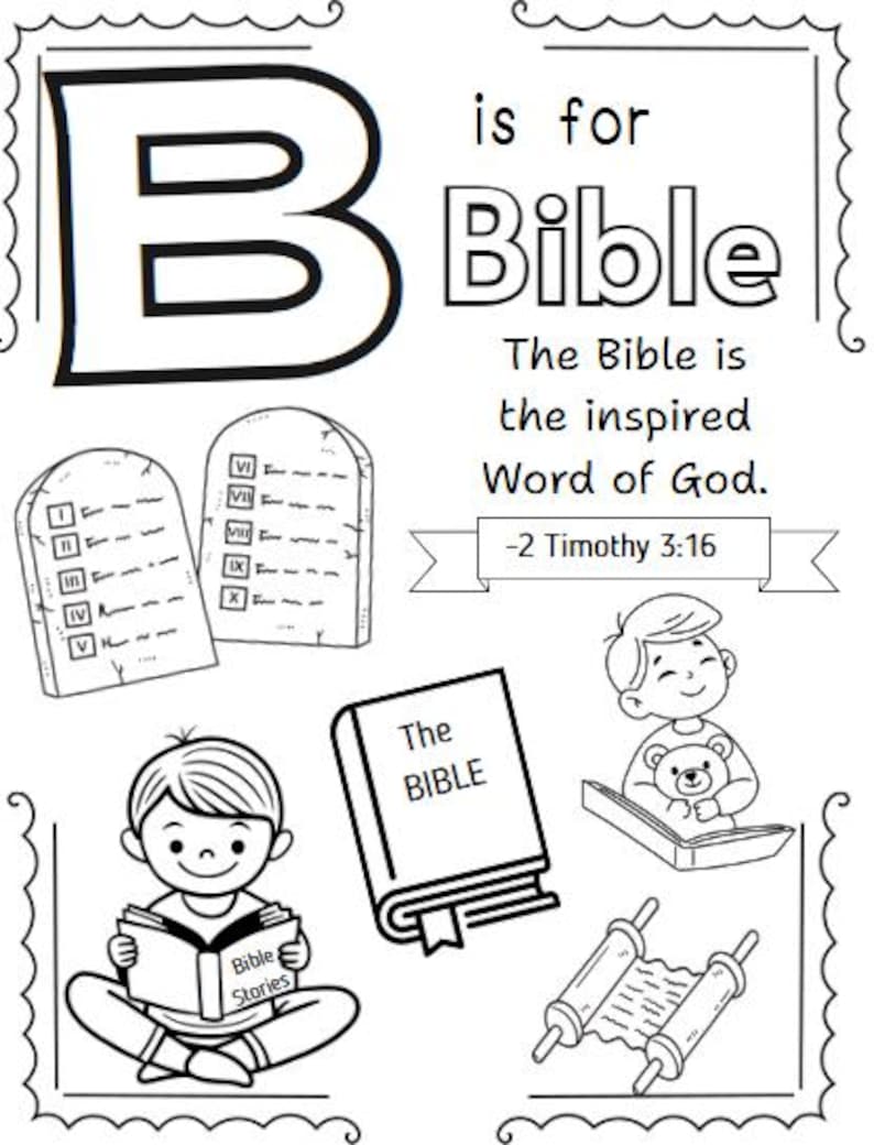 Bible Verse Coloring Pages-jw Kids-the Bible From A to Z-alphabet Bible ...