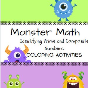 Monster Math: Identifying Prime and Composite Numbers Coloring ...