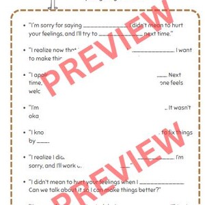 How to Apologizesocial Emotional Character Education Lesson-school ...