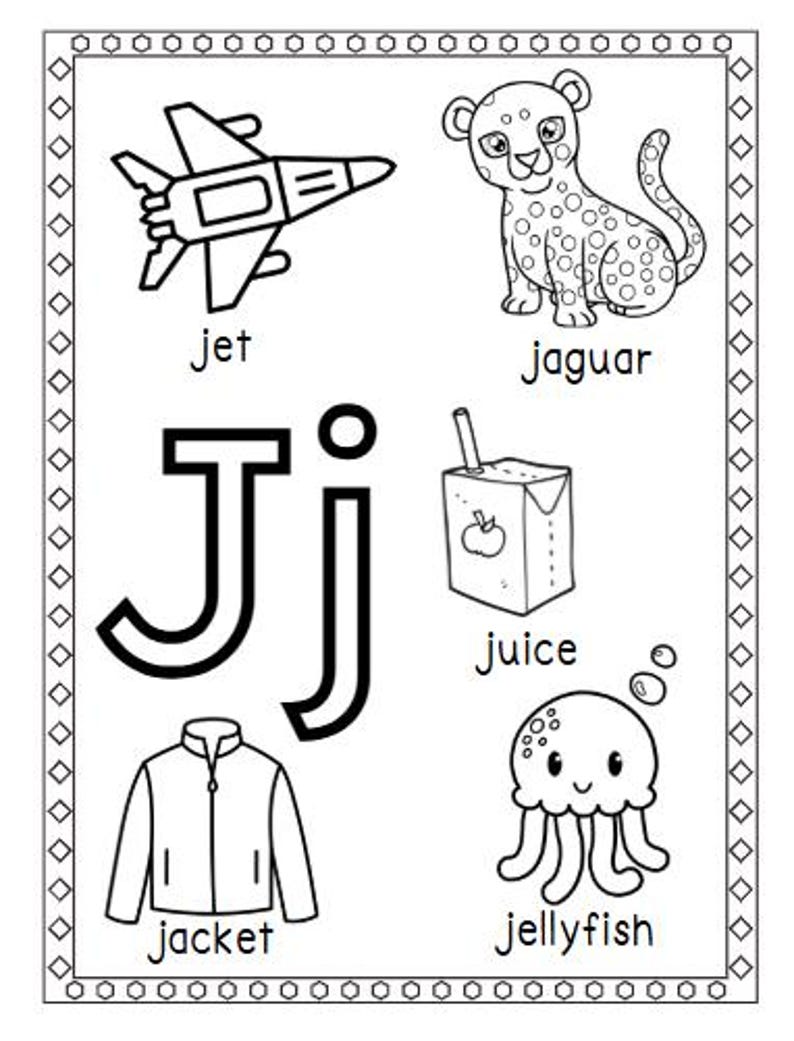 Alphabet Coloring Pages| Abcs| Coloring From A to Z Printable Coloring ...