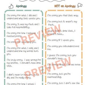 How to Apologizesocial Emotional Character Education Lesson-school ...