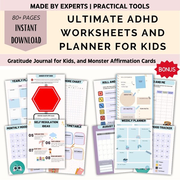 Adhd Planner - Etsy