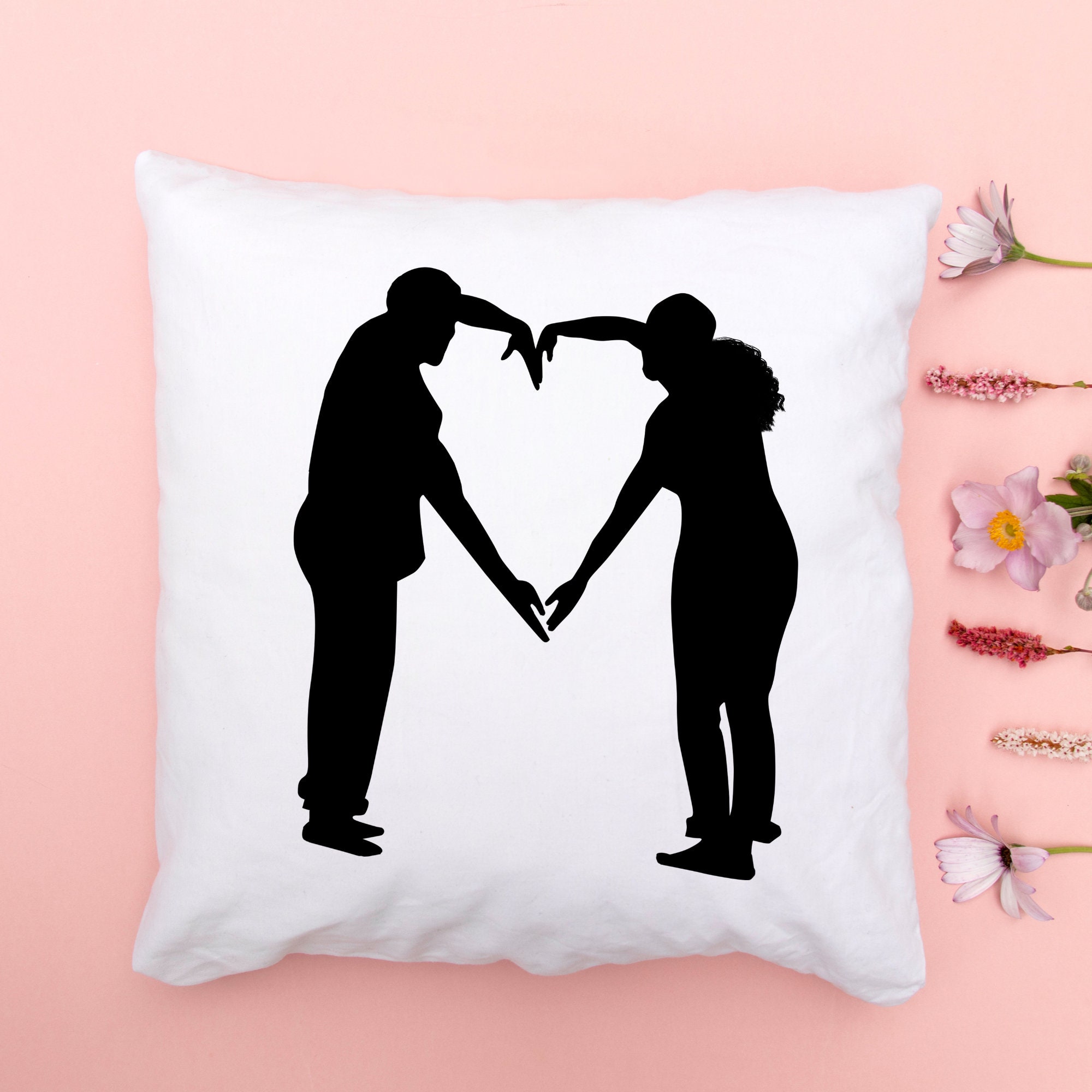 Couple Silhouette Svg, Relationship Svg, Lovers Silhouette, Romantic ...