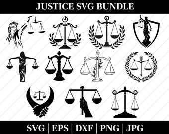 Justice SVG Bundle, Scale of Justice SVG, Law Svg, Lady Justice Svg ...