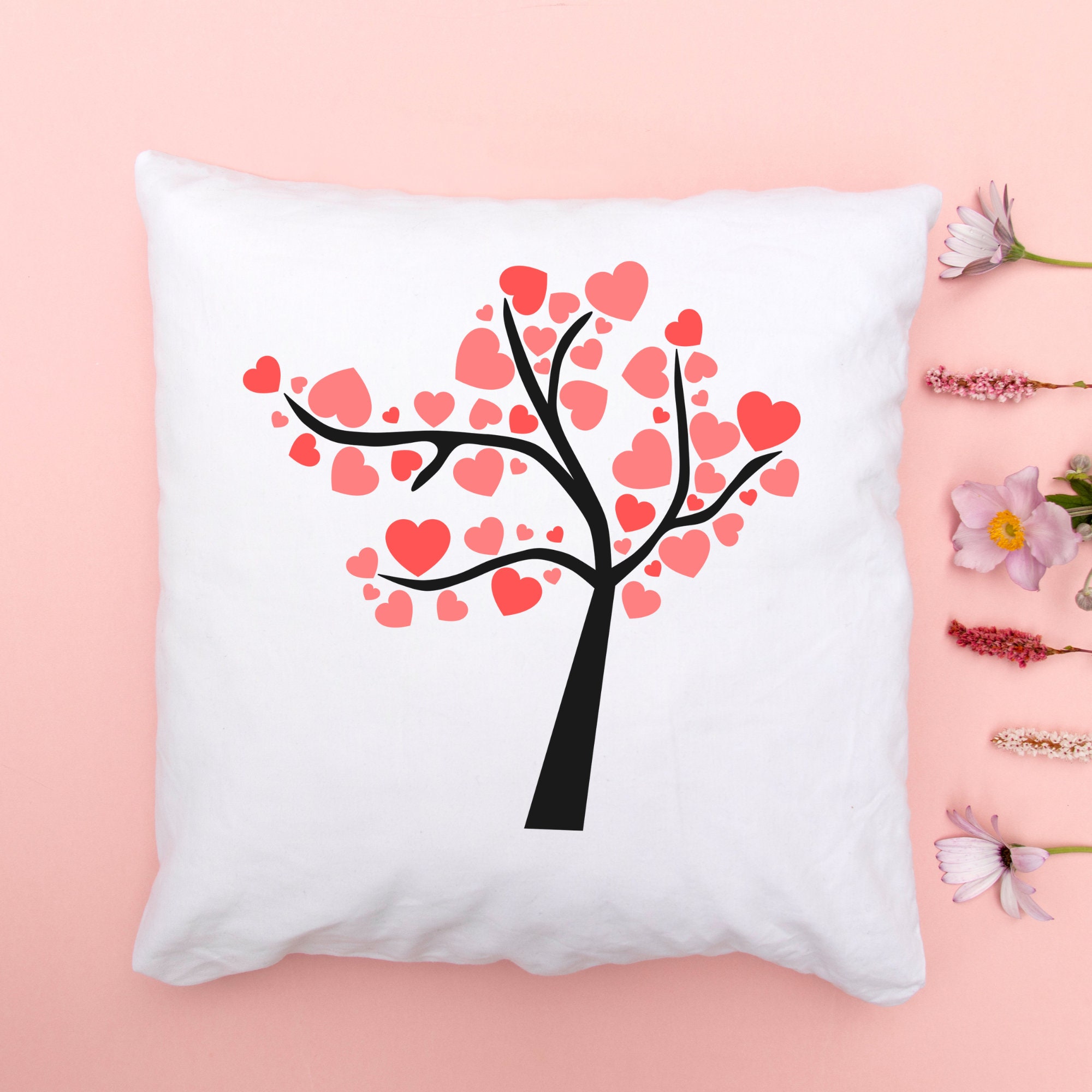 Heart Tree Dxf, Love Heart Tree Svg, Heart With Tree Dxf, Svg, Eps, Png ...