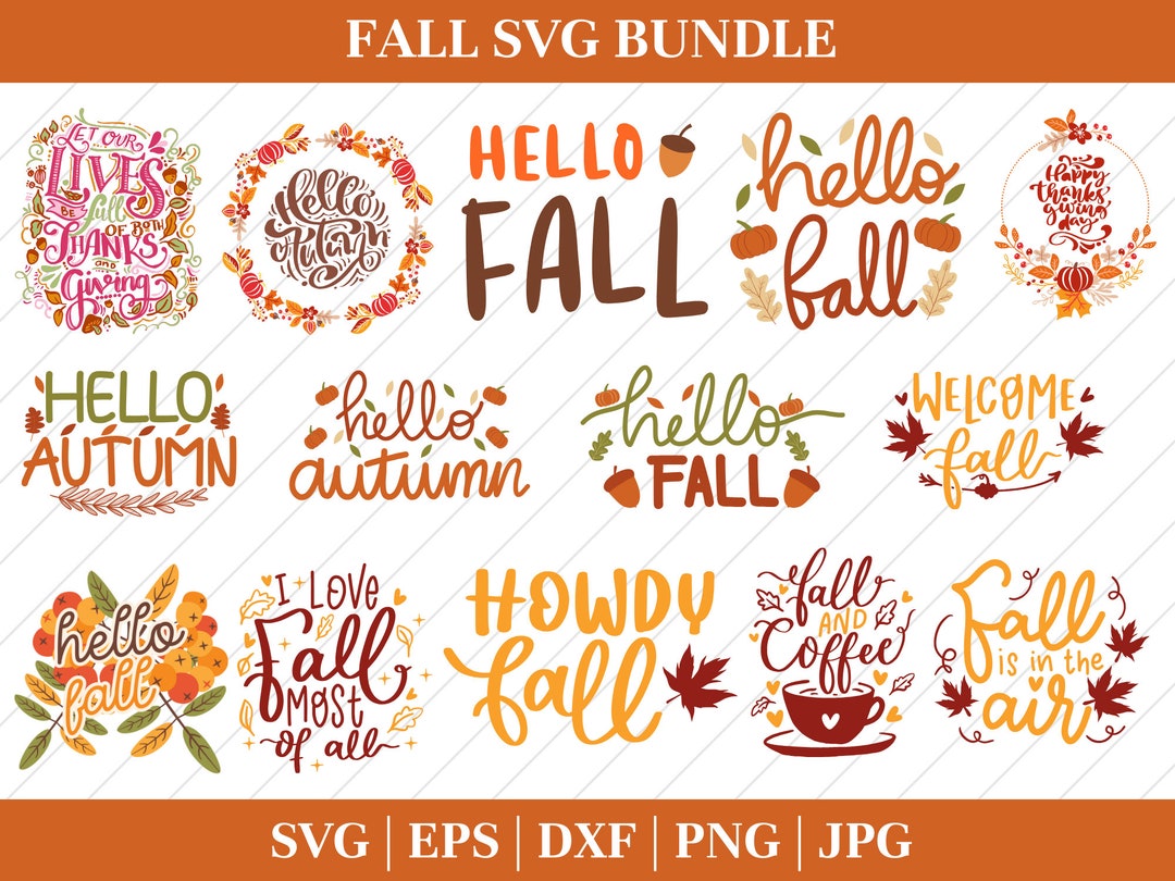 Fall SVG, Fall SVG Bundle, Autumn Svg, Thanksgiving Svg, Fall Svg ...
