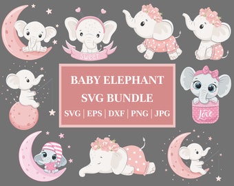 Baby Elephant Svg Png Baby Boy, Baby Girl, Elephant Baby Shower Shirt ...
