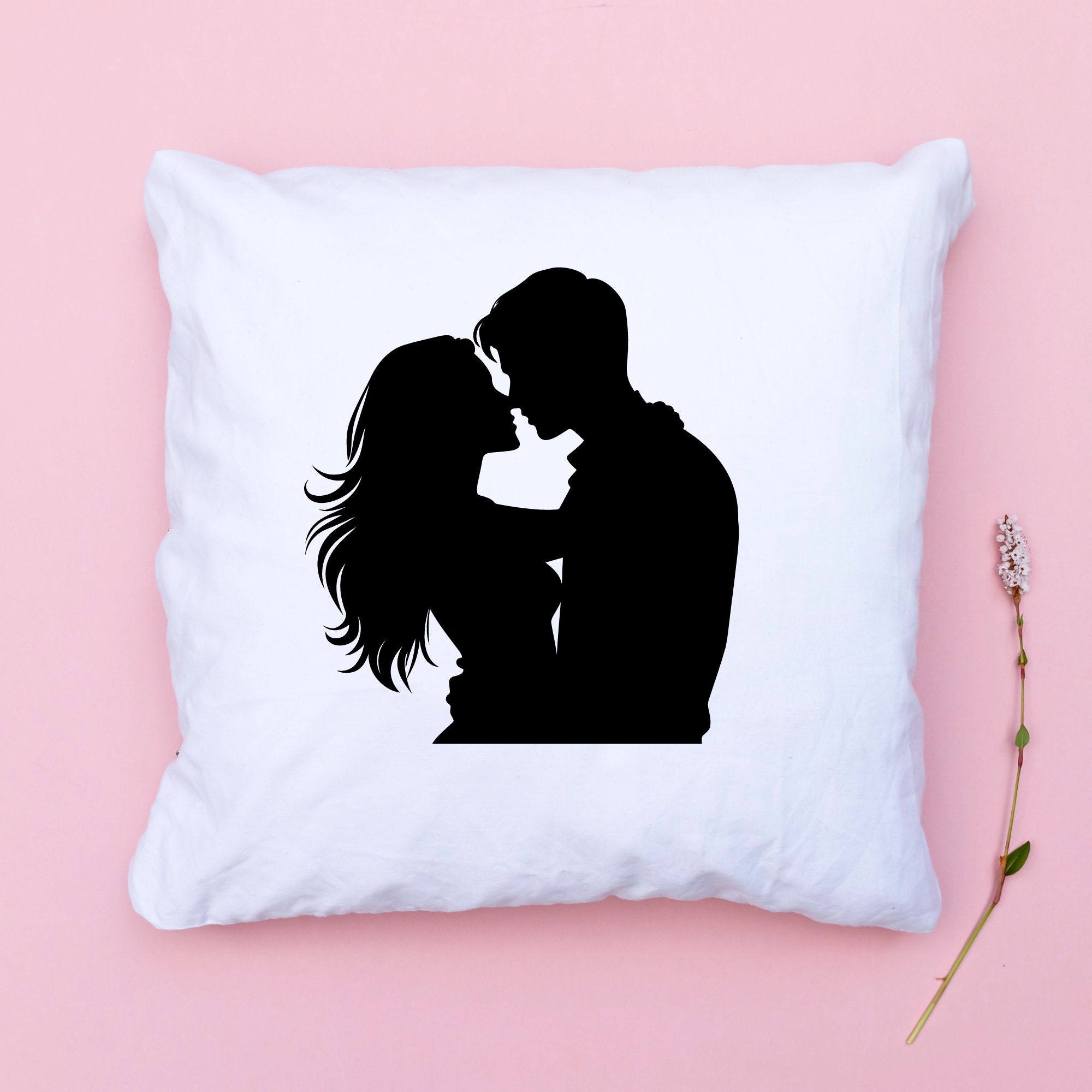Couple Silhouette Svg, Relationship Svg, Lovers Silhouette, Romantic ...