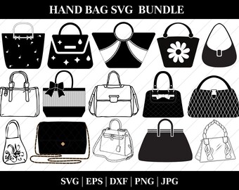 Handbags SVG Bundle, Handbags Bundle SVG, Purse SVG, Hand Purse Svg ...