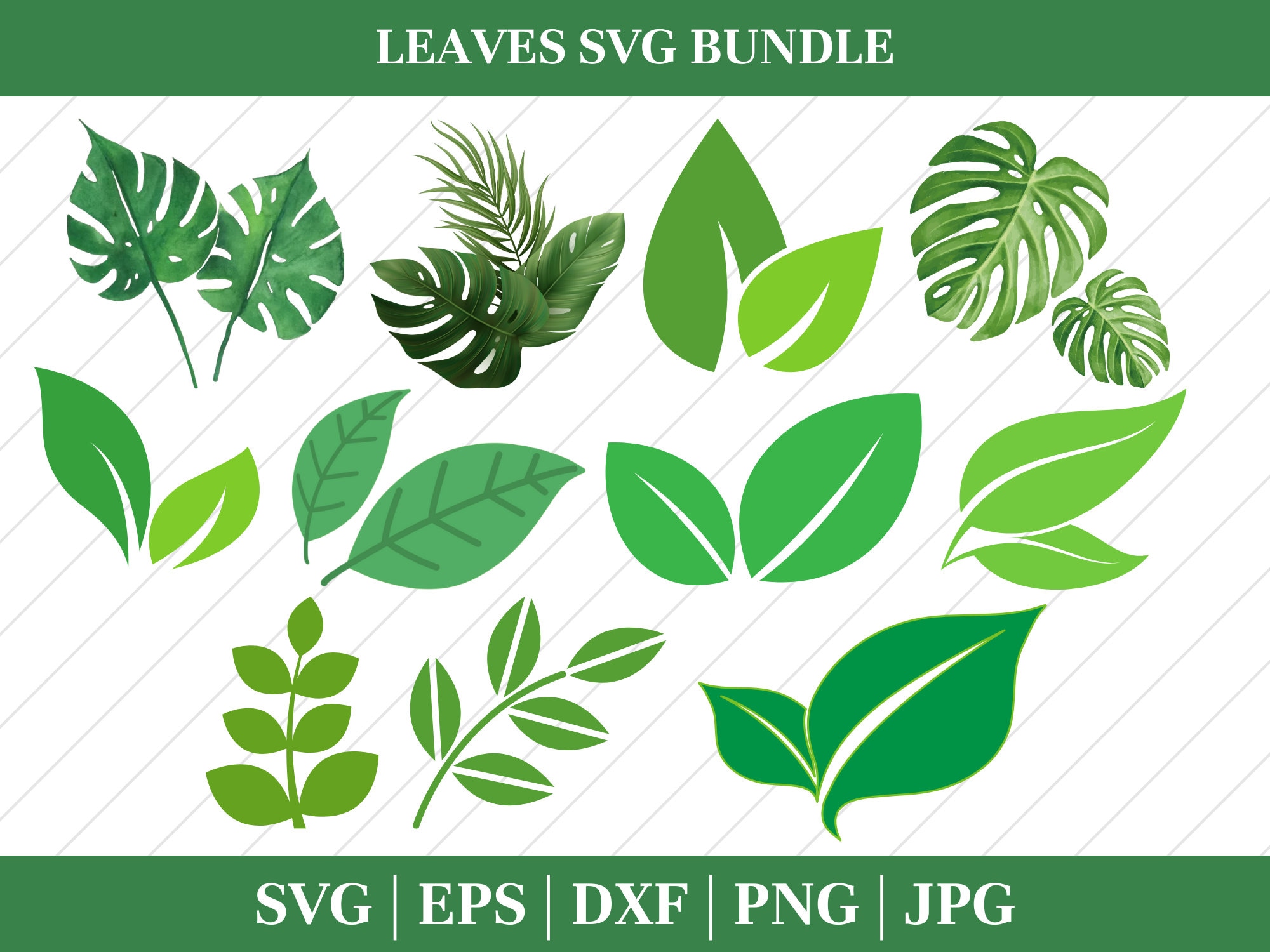 Leaf SVG Bundle, Leaves Svg Bundle, Leaf Clipart, Leaf Svg Cut Files ...