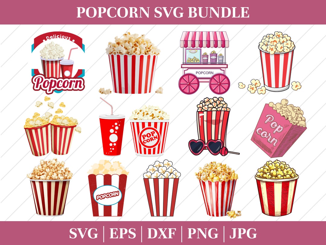 Pop-corn Svg, Pop-corn Png, Pop-corn Svg, Pop-corn coupe fichier ...