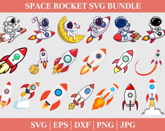 Rocket SVG Bundle, Rocket Clipart Bundle, Rocket Png, Rocket SVG Cut ...