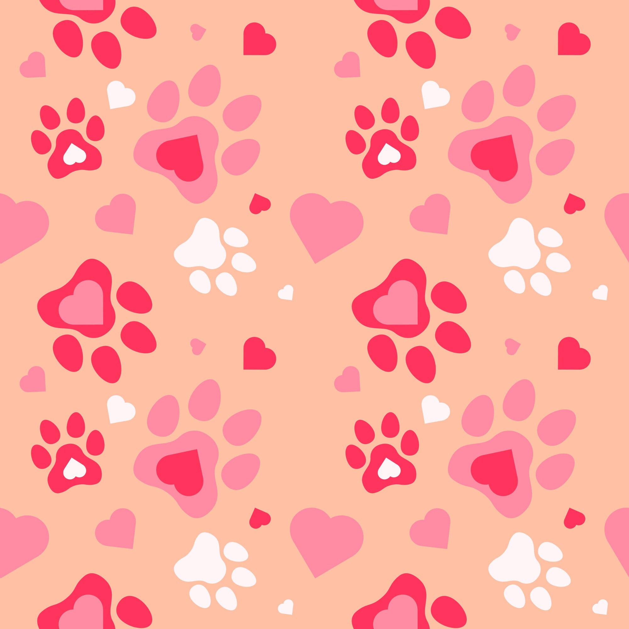 Paw Seamless Pattern Svg, Paw Print Svg, Dog Paw Print Svg, Dog Paw Svg ...