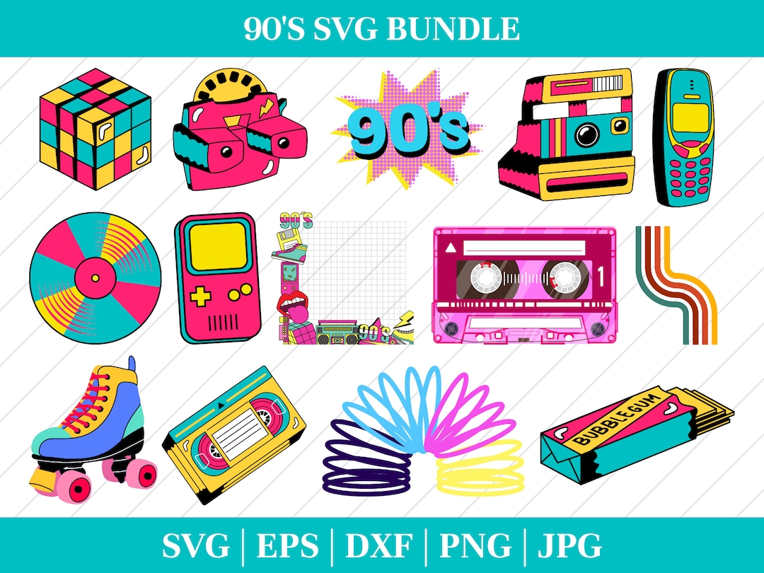 I Love the 90s Svg, Nineties Svg, 90s Retro Svg, 90s Party Svg, 90s ...