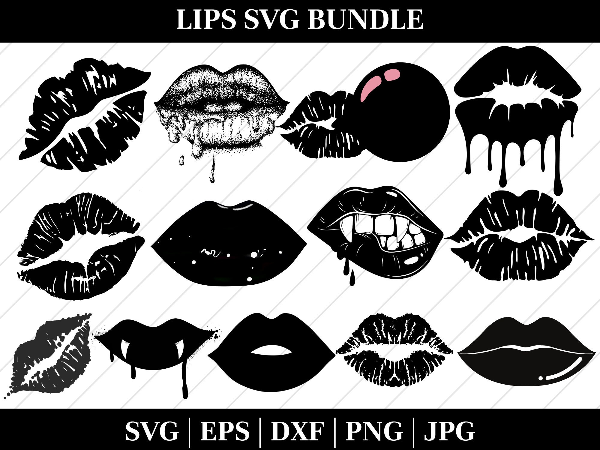 Lips Svg Dripping Lips Svg Kiss Svg Biting Lips Svg Lips Png Lips