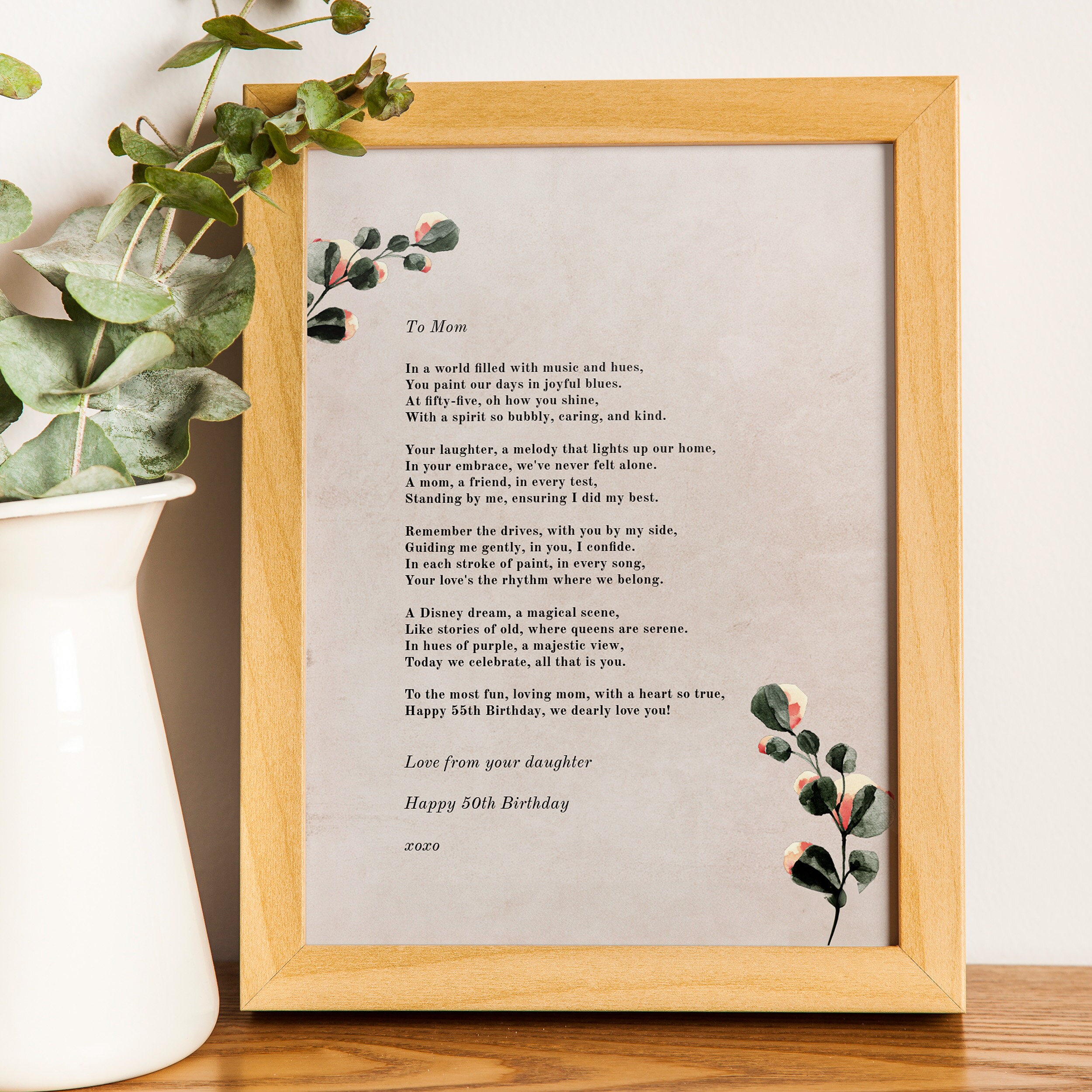 Personalised Birthday Poem Writing Service - Custom Milestone - Mom ...
