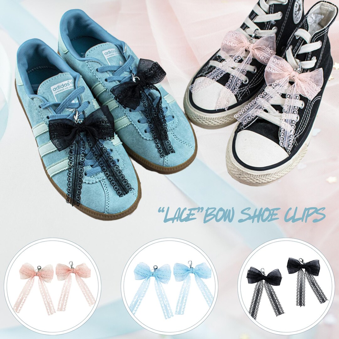 Lace Bow Shoe Clips Beautiful Jewelry 2026 Charm for Shoes Ships From ...
