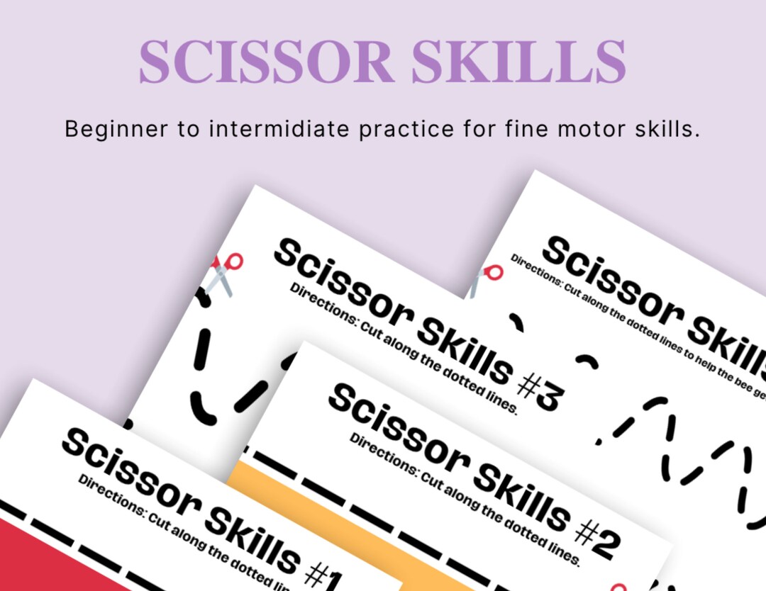 Scissor Skills | Fine Motor Practice | Toddler Activities With Scissors ...